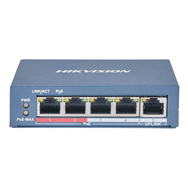 Switch Poe 4PU SWITCH-DS-3E0105P-E/M – Electronica y Seguridad Monserrate